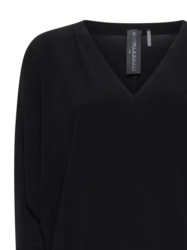 Norma Kamali Deep V-neck Knit Jumper