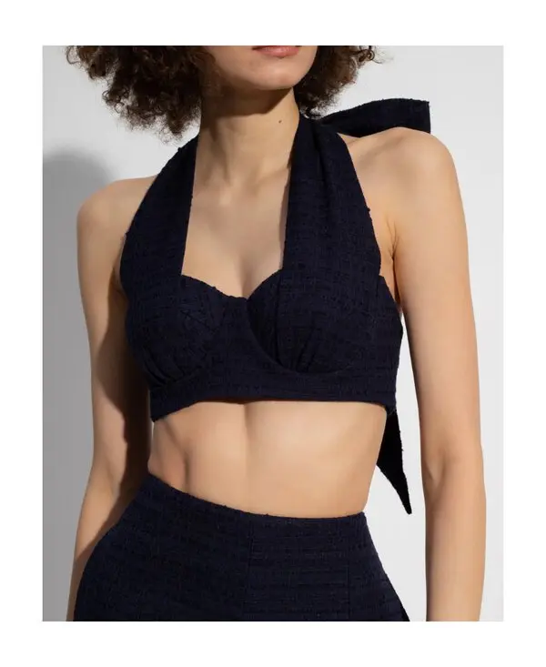 Zimmermann High Tide Halterneck Bodice - Black