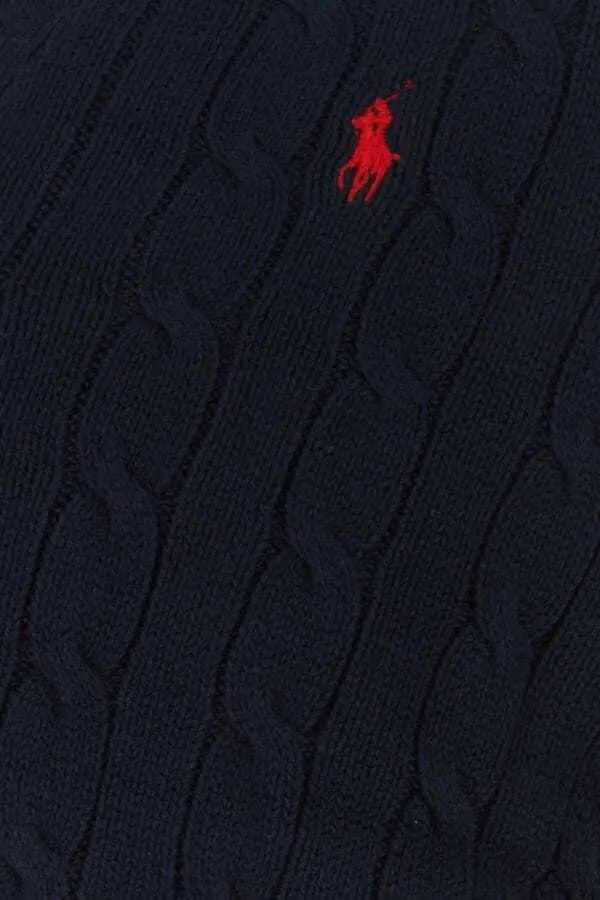 Polo Ralph Lauren V-neck Long-sleeved Cardigan With Embroidered Pony