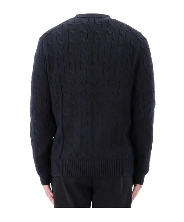 Polo Ralph Lauren V-neck Long-sleeved Cardigan With Embroidered Pony
