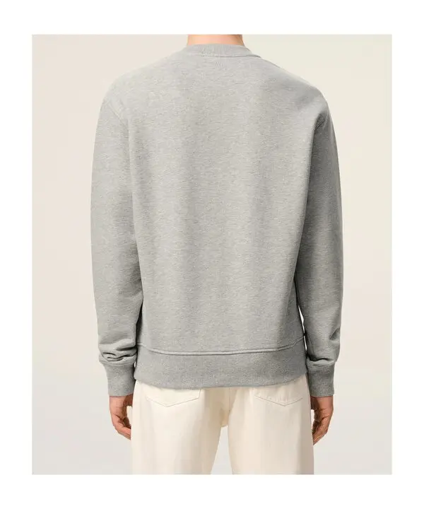 AMI Paris De Coeur Long Sleeve Sweatshirt - Gray