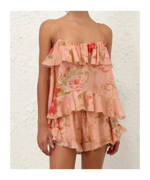 Zimmermann Roselight Frill Cami Top