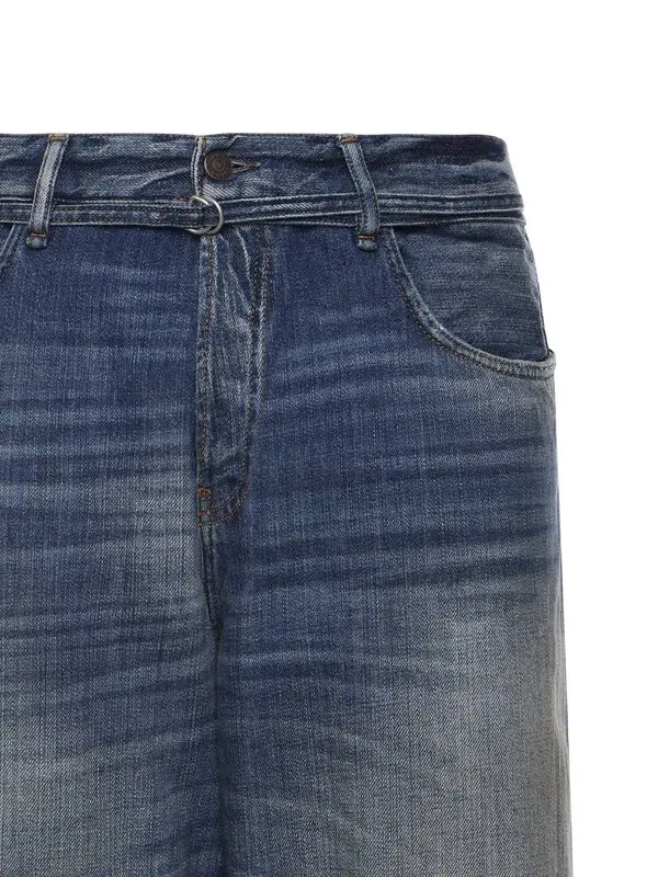 Acne Studios Distressed Wide-leg Jeans - Blue