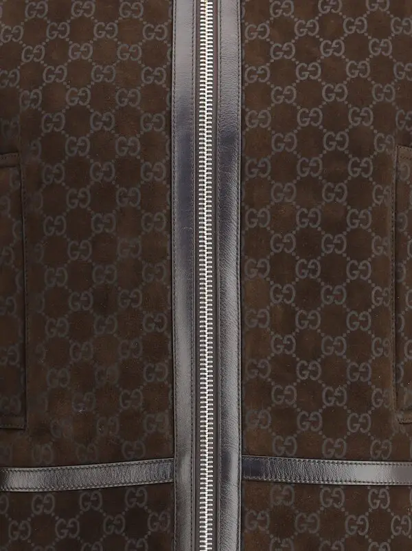 Gucci Gg Shearling Aviator Jacket