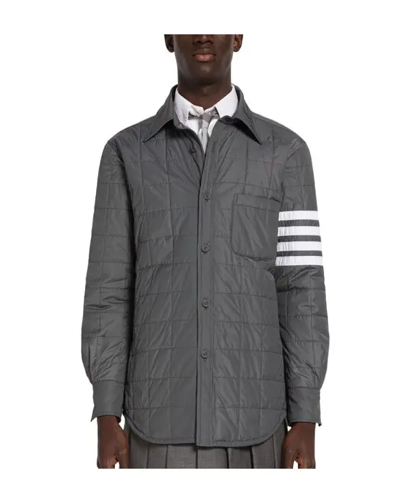 Thom Browne 4-bar Padded Shirt Jacket