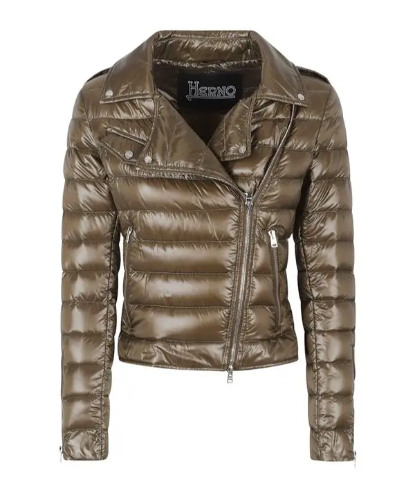 Herno Long-sleeved Down Jacket - Brown