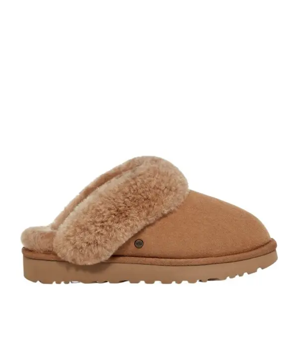 UGG Shearling Trim Classic Slipper