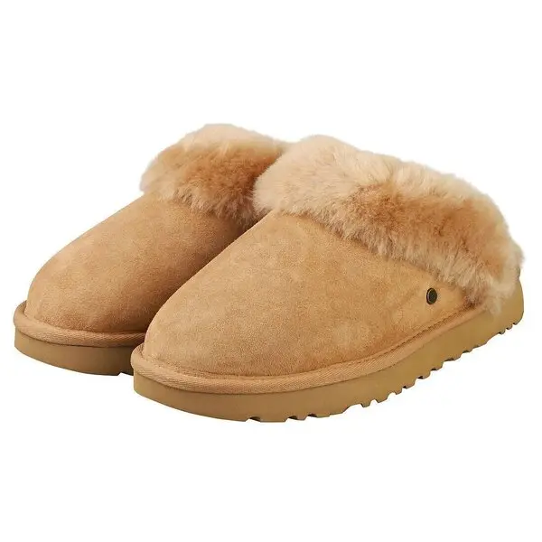 UGG Shearling Trim Classic Slipper