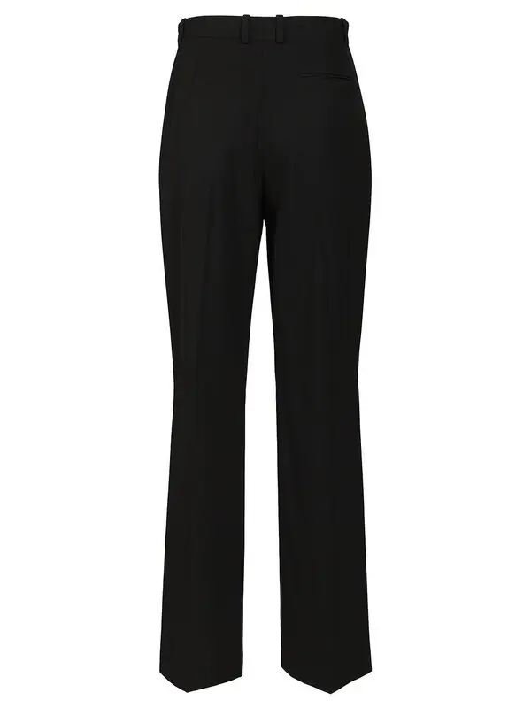 THE ROW Virgil Tailored Wide-leg Pants - Black
