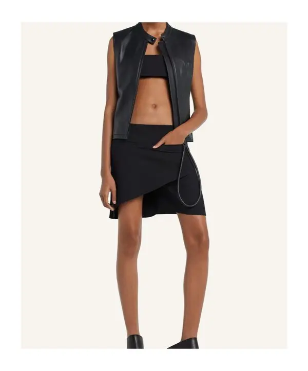 COURREGES City Shadow Leather Vest