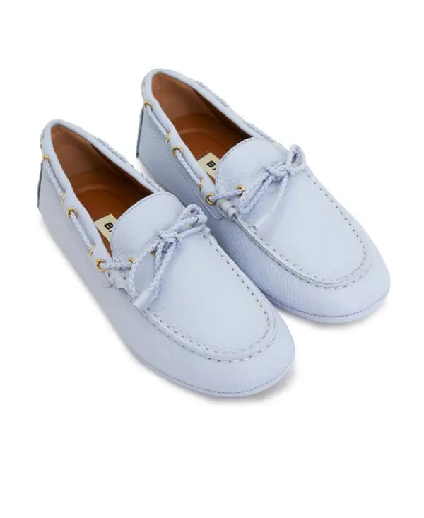 Bally Round Toe Flat Shoes With Logo Detailing