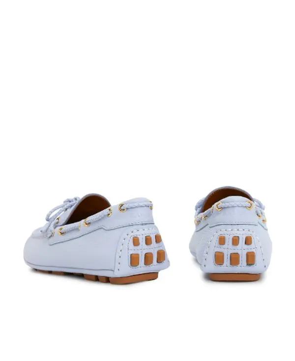 Bally Round Toe Flat Shoes With Logo Detailing