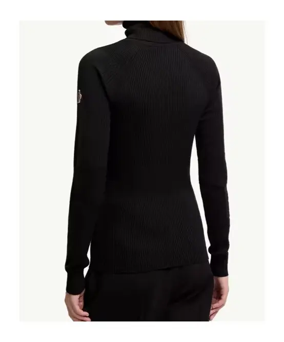 Moncler Ribbed High Neck Jumper