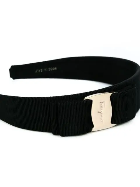 FERRAGAMO Vara Bow Headband - Black