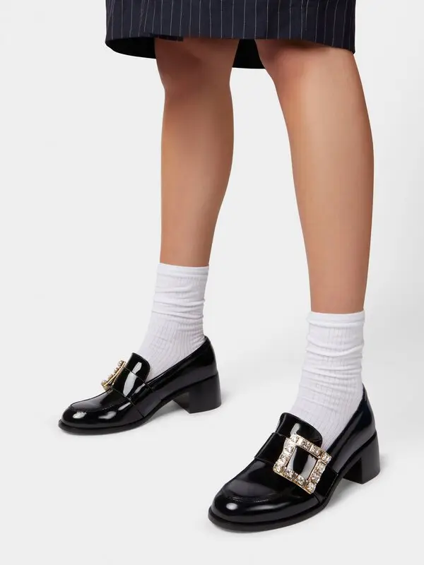 ROGER VIVIER Embellished Buckle Loafers