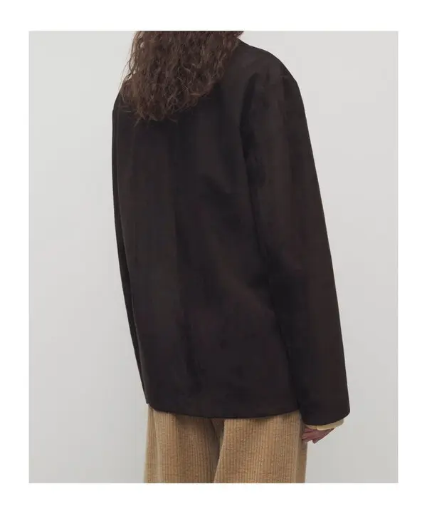 THE ROW Fabian Single-breasted Suede Jacket