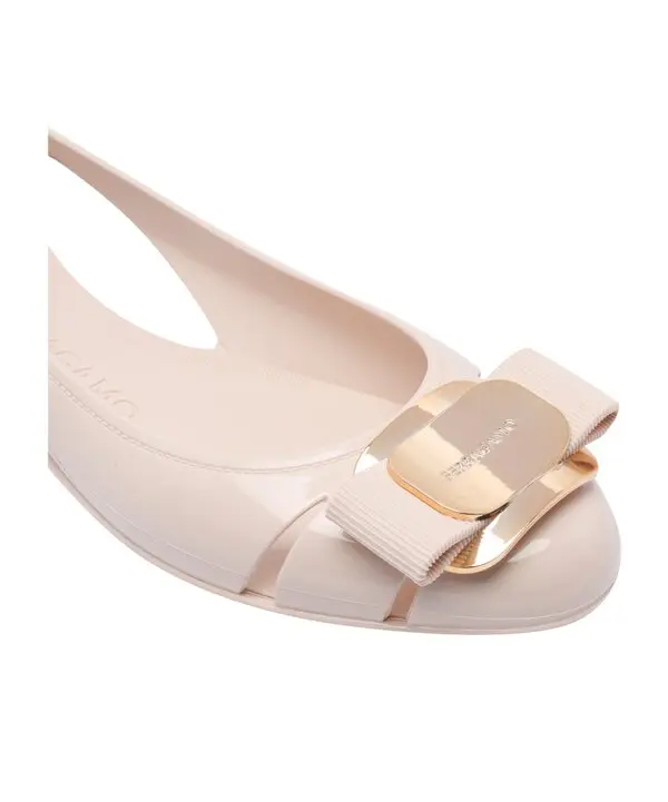 FERRAGAMO Round Toe Ballet Flats