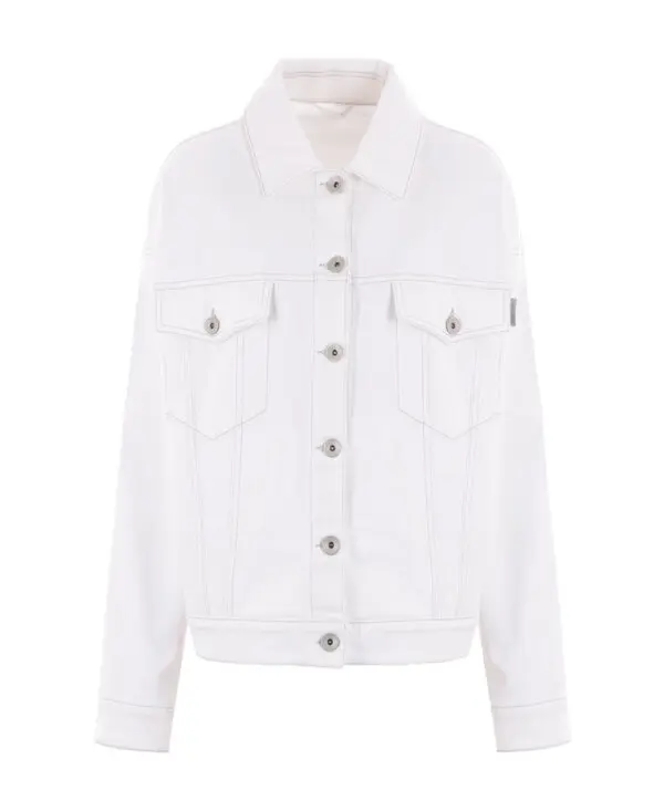 Brunello Cucinelli Denim Jacket - White
