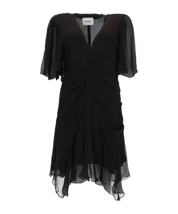 Isabel Marant Étoile Short Sleeve V-neck Dress