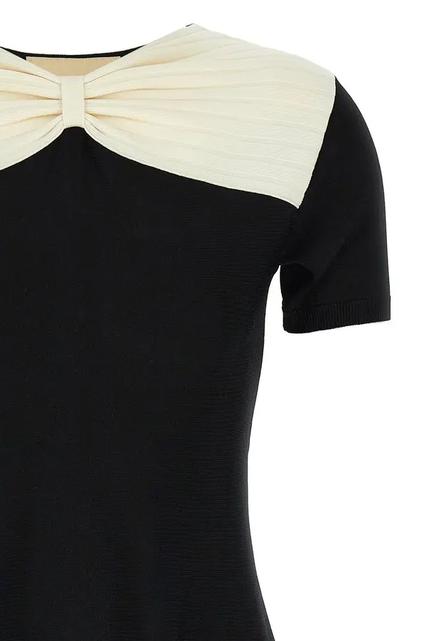 Valentino Garavani Bow Detail Short-sleeved Mini Dress