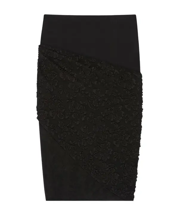 Givenchy Asymmetrical Floral Skirt