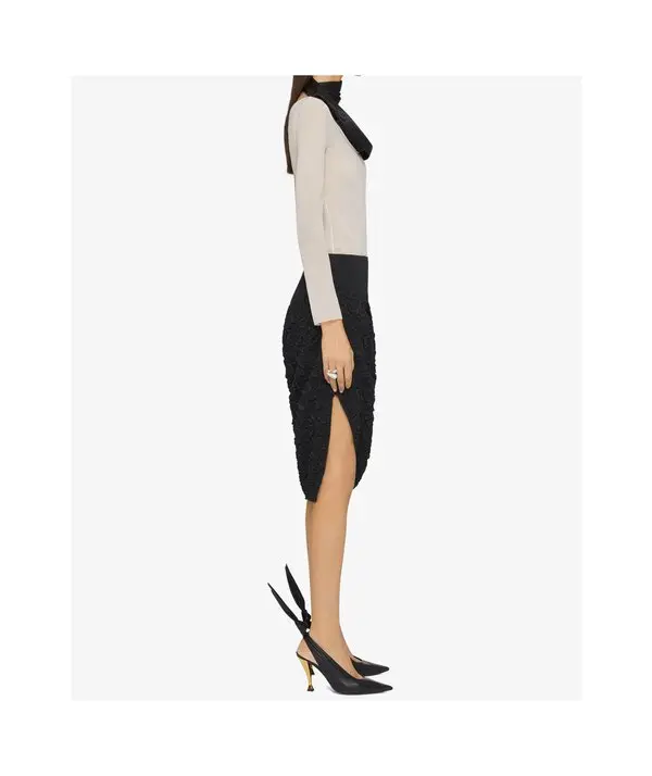 Givenchy Asymmetrical Floral Skirt
