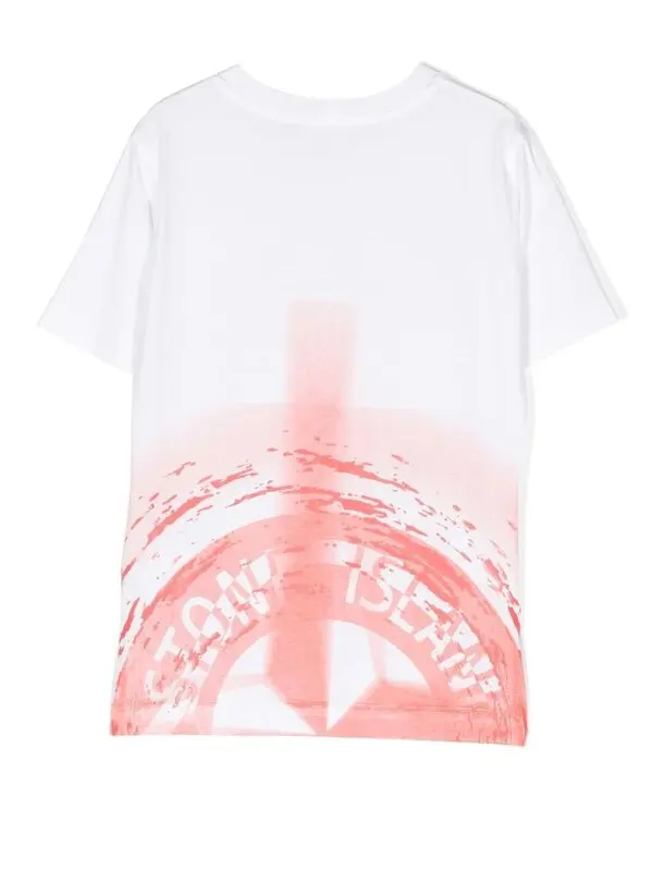 Stone Island Logo Print Short Sleeve T-shirt