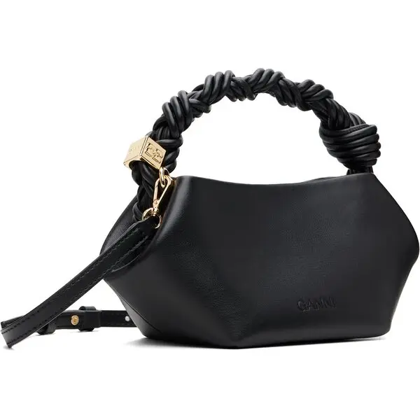 GANNI Mini Bou Tote Bag - Black