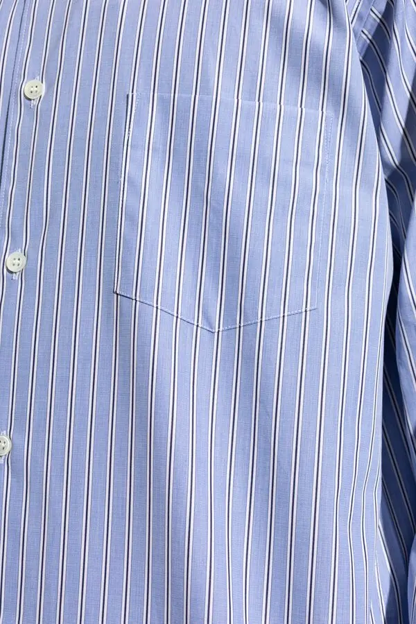 Comme Des Garçons Striped Shirt - Blue