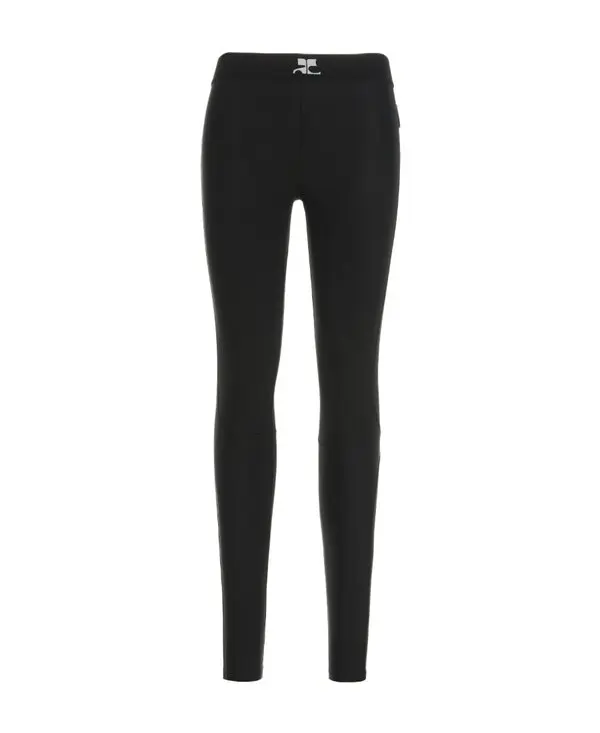 COURREGES Courrèges Logo Printed Racer Leggings