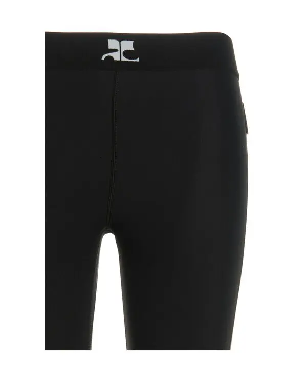 COURREGES Courrèges Logo Printed Racer Leggings