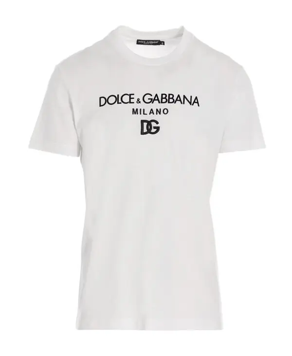 Dolce & Gabbana Dolce Gabbana Logo Embroidered Crewneck T-shirt