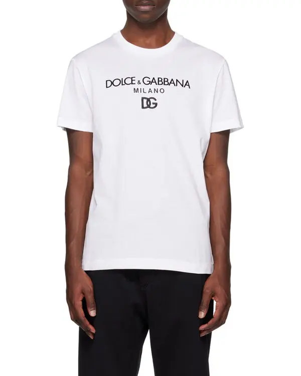 Dolce & Gabbana Dolce Gabbana Logo Embroidered Crewneck T-shirt