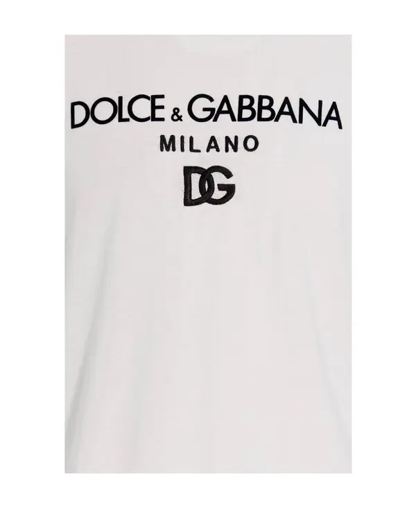 Dolce & Gabbana Dolce Gabbana Logo Embroidered Crewneck T-shirt