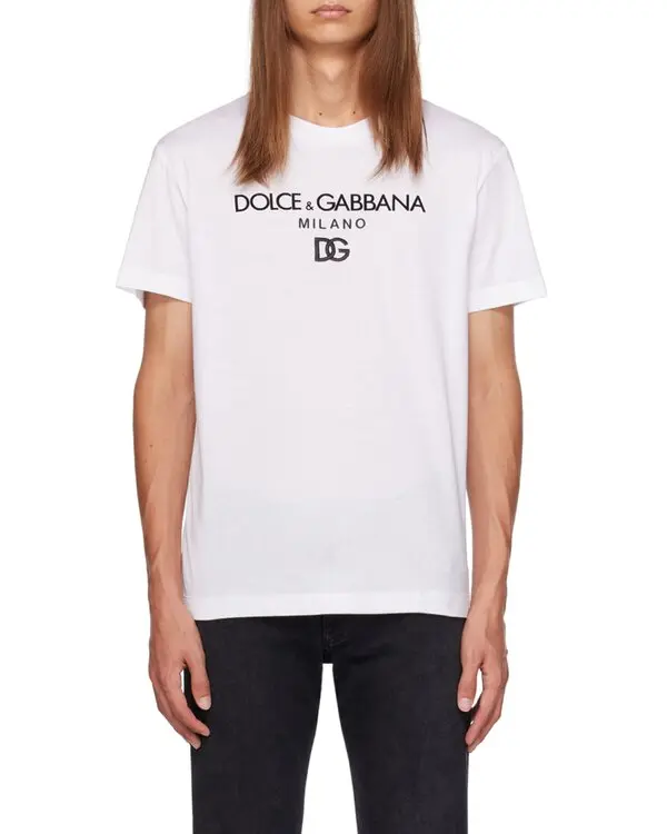 Dolce & Gabbana Dolce Gabbana Logo Embroidered Crewneck T-shirt