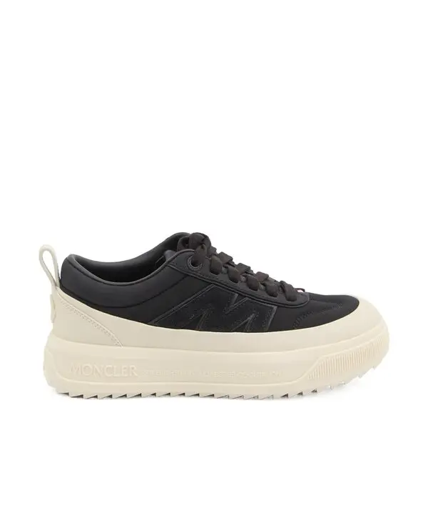 Moncler Round-toe Lace-up Sneakers - Black