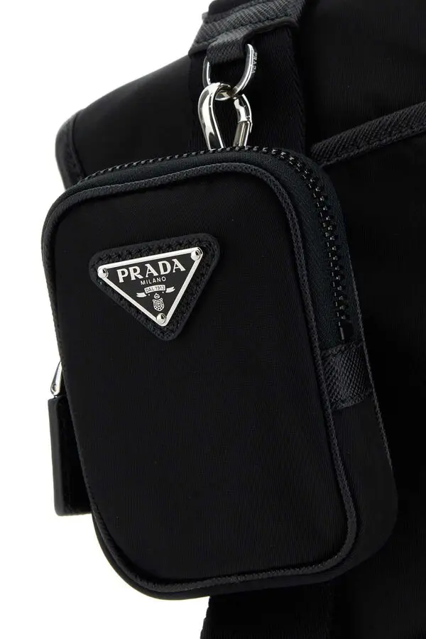 Prada Logo Plaque Buckle Fastened Crossbody Bag