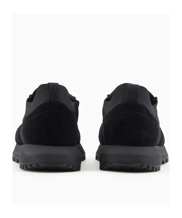 Emporio Armani Logo Plaque Lace-up Sneakers