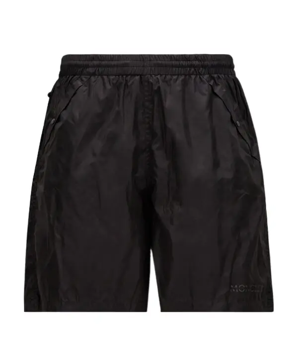 Moncler Logo Patch Nylon Shorts