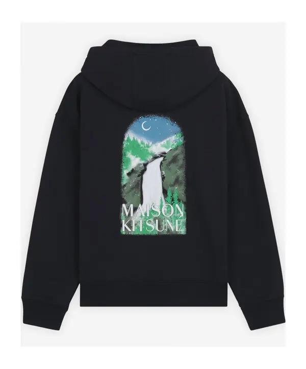 Maison Kitsuné Graphic Printed Drawstring Hoodie