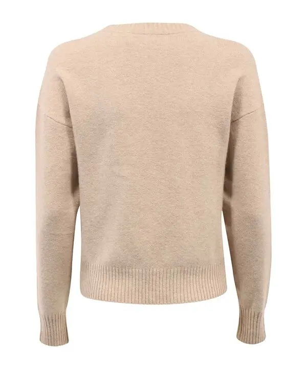 YVES SALOMON Long-sleeved Ribbed Sweater