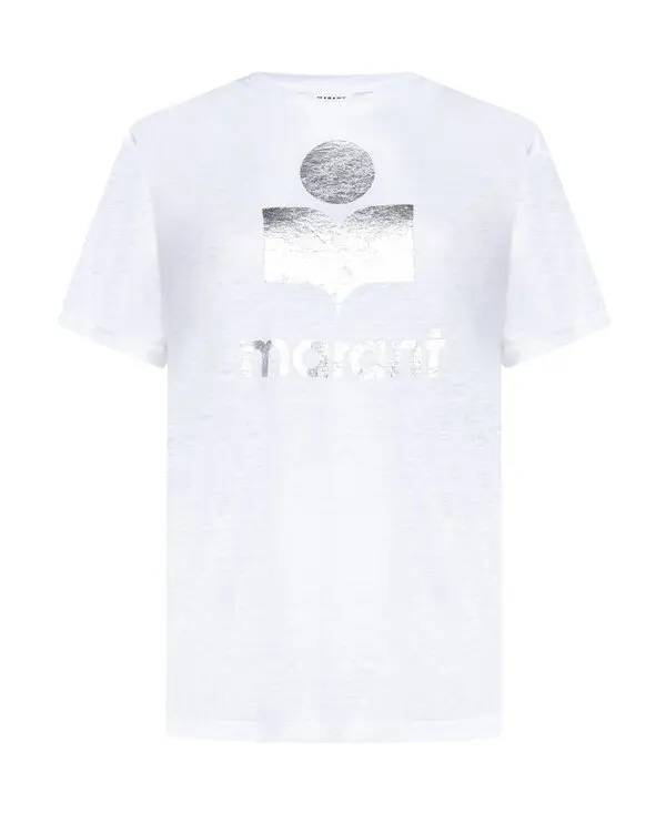 Isabel Marant Étoile Logo Printed Crewneck T-shirt - White