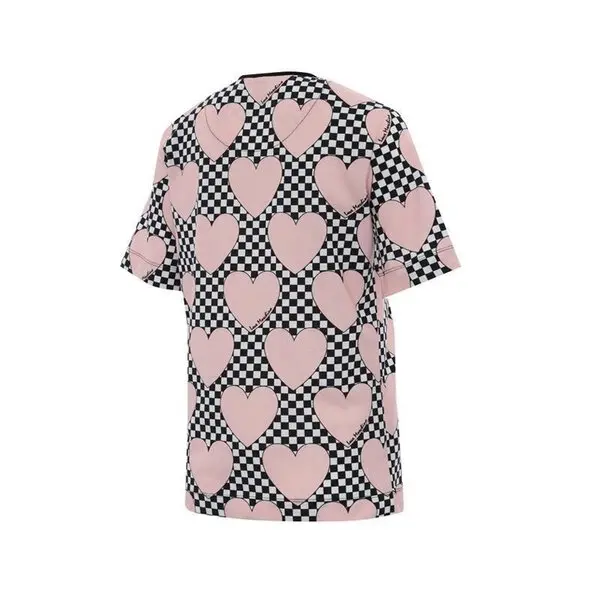 Moschino Checkered Love Print T-shirt