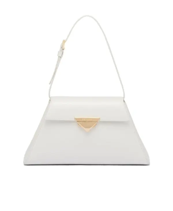 Prada Triangle Logo Foldover Top Shoulder Bag