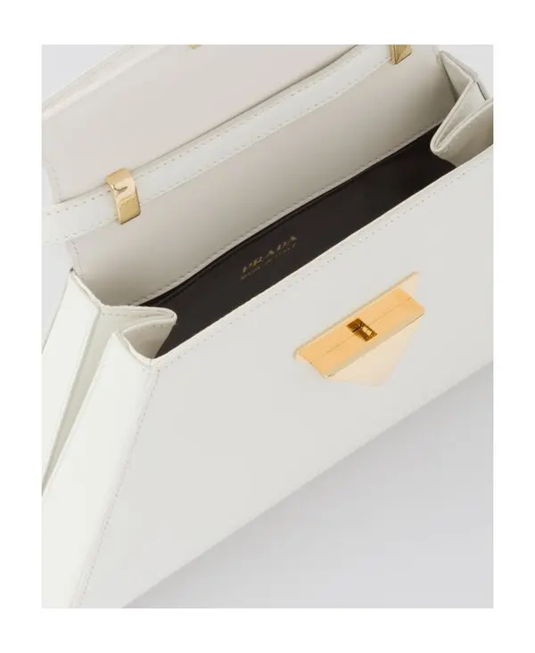 Prada Triangle Logo Foldover Top Shoulder Bag