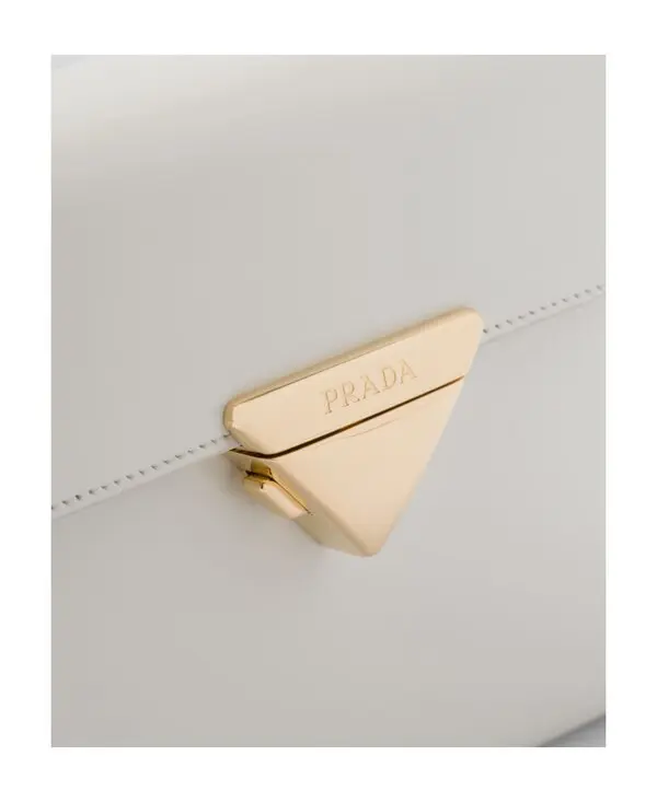 Prada Triangle Logo Foldover Top Shoulder Bag