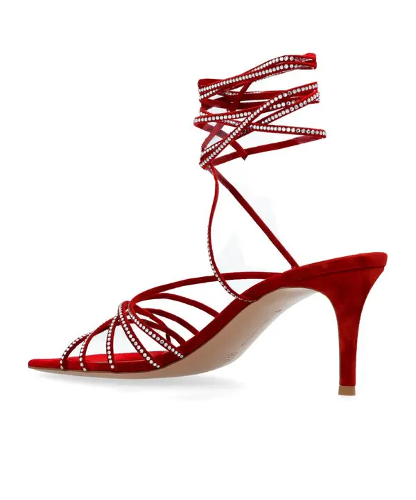 GIANVITO ROSSI Embellished Tie Fastening Sandals