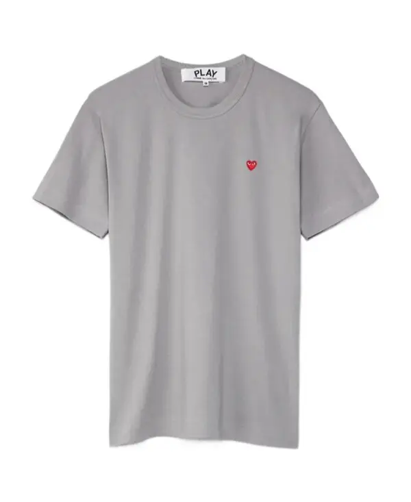 Play Comme Des Garcon Round-necked T-shirt - Gray