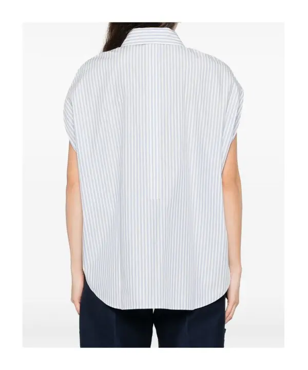 Woolrich Long Sleeve Striped Shirt - Clear Blue