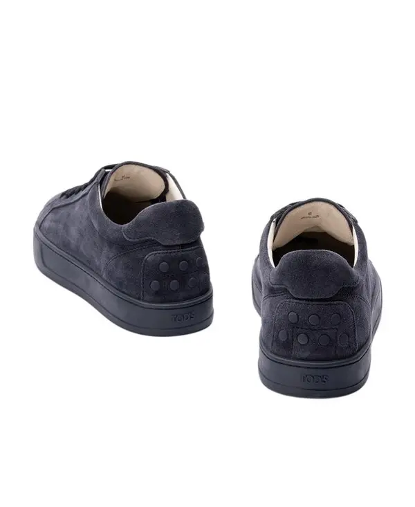 TOD'S Logo Printed Round Toe Sneakers - Black